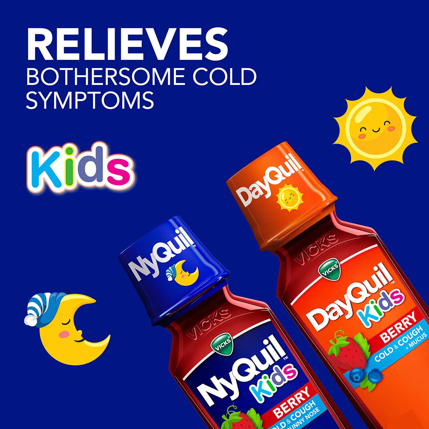 Siro Ho Cảm Cho Trẻ 6+ Vicks DayQuil & NyQuil Kid Cold & Flu Berry ...