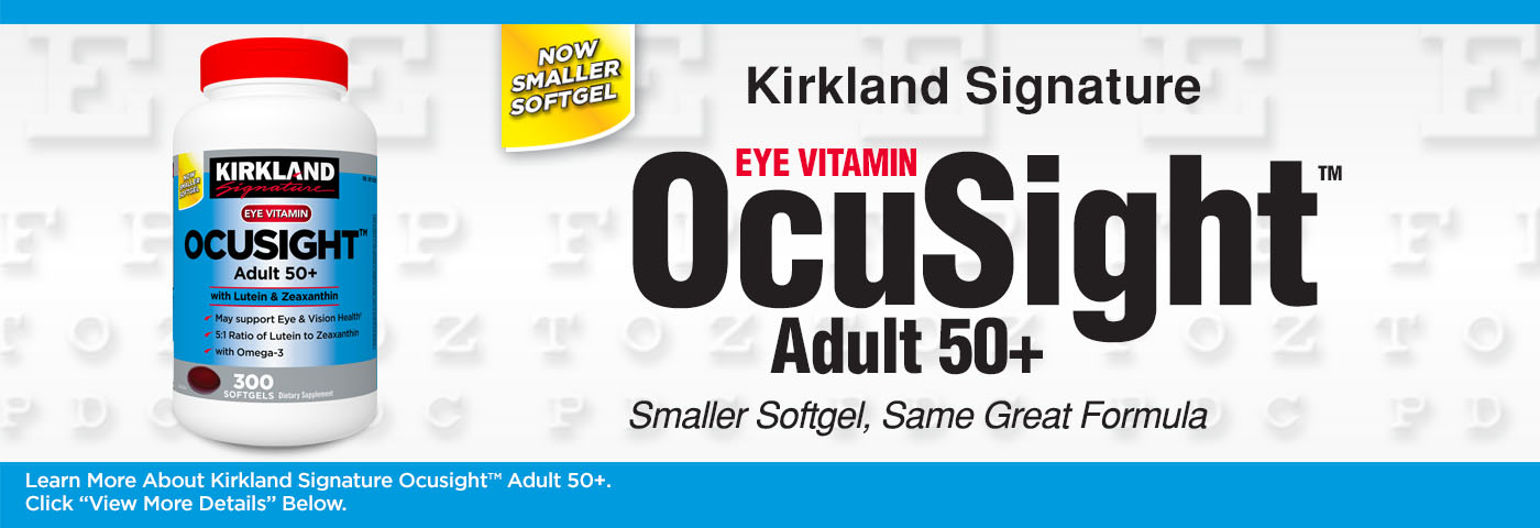 Viên uống bổ mắt dành cho người lớn tuổi Kirkland Signature Ocusight ...