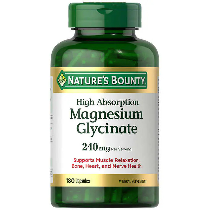 Viên uống Nature's Bounty Magnesium Glycinate 240 mg, 180 viên