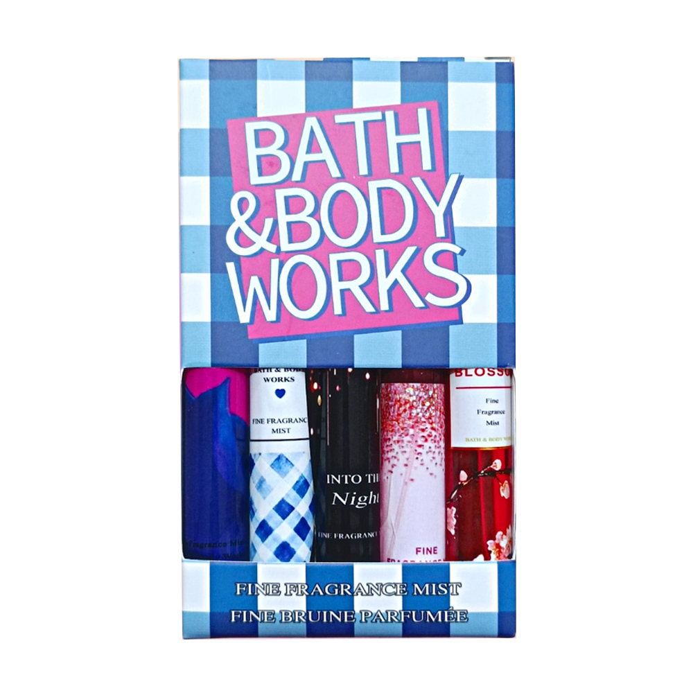 Set 5 ống nước hoa mini Body mist Bath And Body Works