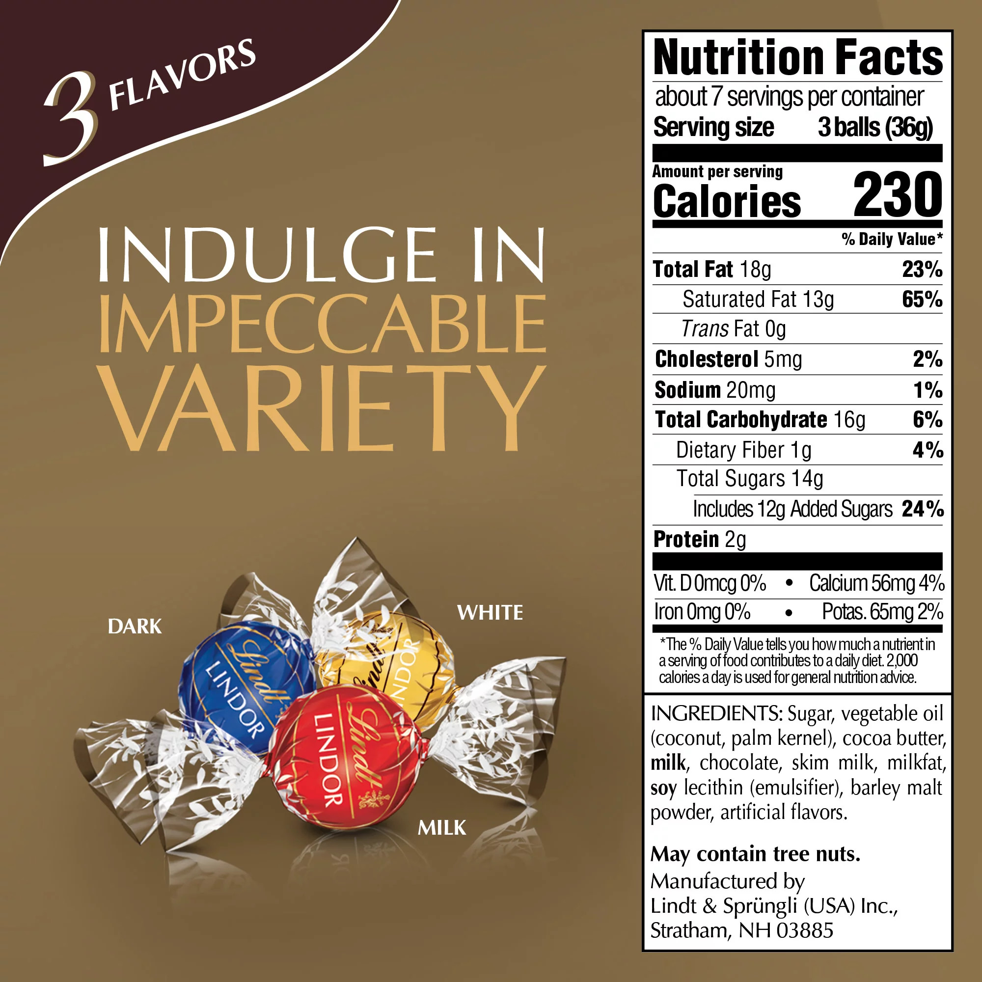 Socola Lindt Lindor Assorted Chocolate Truffles, Assorted, 21.2 oz 600g