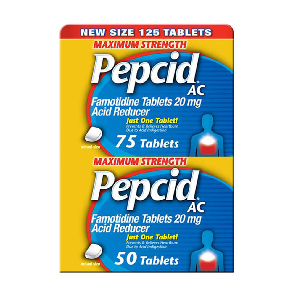 Viên uống giảm đầy hơi, ợ nóng Pepcid AC Maximum Strength 20 mg., 125 ...